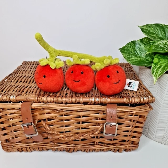 JELLYCAT VIVACIOUS TOMATO - With Tags - Tomato On Vine Vegetable Soft ...