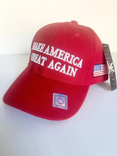 Donald Trump Hat MAGA Trump Embroidered Luggage Tag & Keychain - Red ...