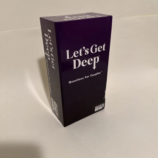 LETS GET DEEP Questions For Couples Game Card Game For Date Night $14. ...