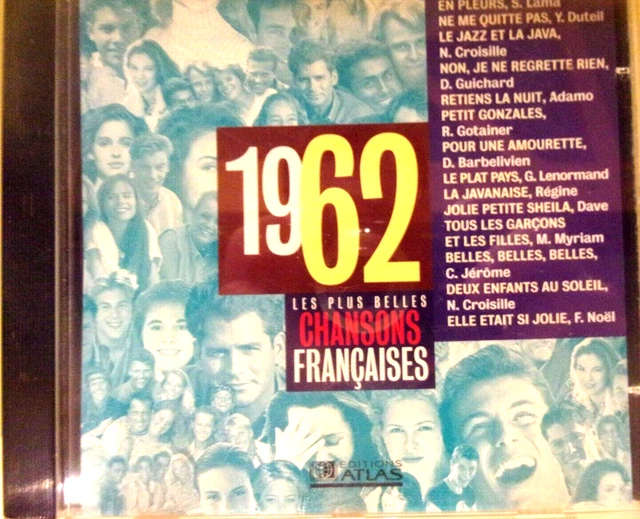 LES PLUS BELLES chansons françaises - 1962 - cd compilation atlas EUR 1 ...