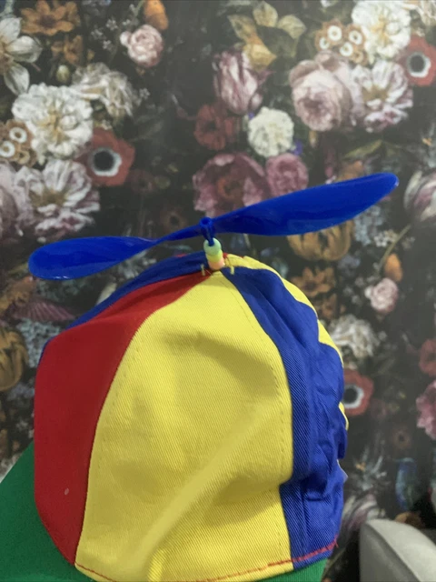 PROPELLER CAP HAT Helicopter Rainbow Tweedle Dee Dum Pride Fancy Dress ...