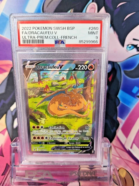 CARTE POKEMON DRACAUFEU V SWSH260 Alternative PROMO UPC FR PSA 9 MINT ... CARTE POKEMON DRACAUFEU V SWSH260 Alternative PROMO UPC FR PSA 9 MINT ...