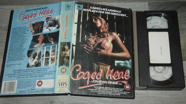 CAGED HEAT VHS Videoo Big Box Timecode Sample Dealer Tape Odyssey TBC ...