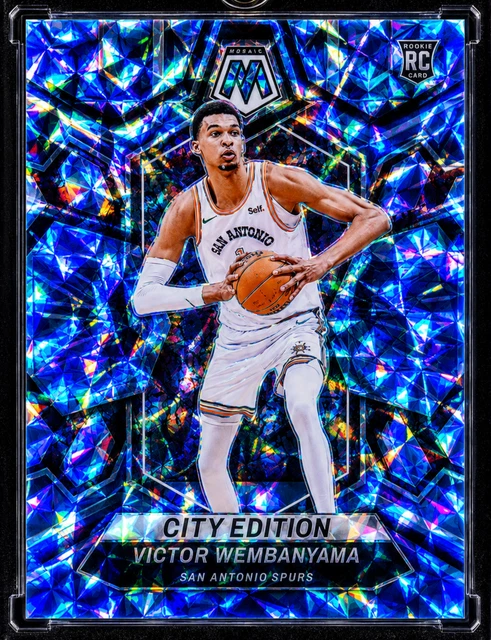 VICTOR WEMBANYAMA BLUE KABOOM ROOKIE REFRACTOR RARE Holo Prizm 2023-24 ...