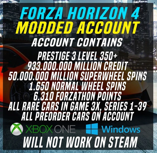 Forza Horizon 5 Mods Money FOR SALE! - PicClick UK