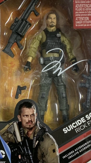 DC MULTIVERSE SUICIDE Squad Rick Flag 6” Figure Signed By Joel Kinnaman ...
