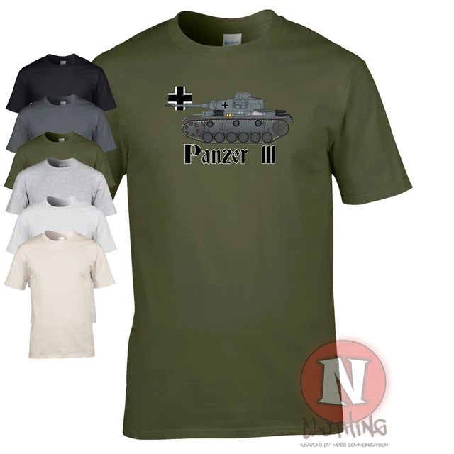 PANZER 3 TANK WW2 German military artillery armour T-shirt World of war ...