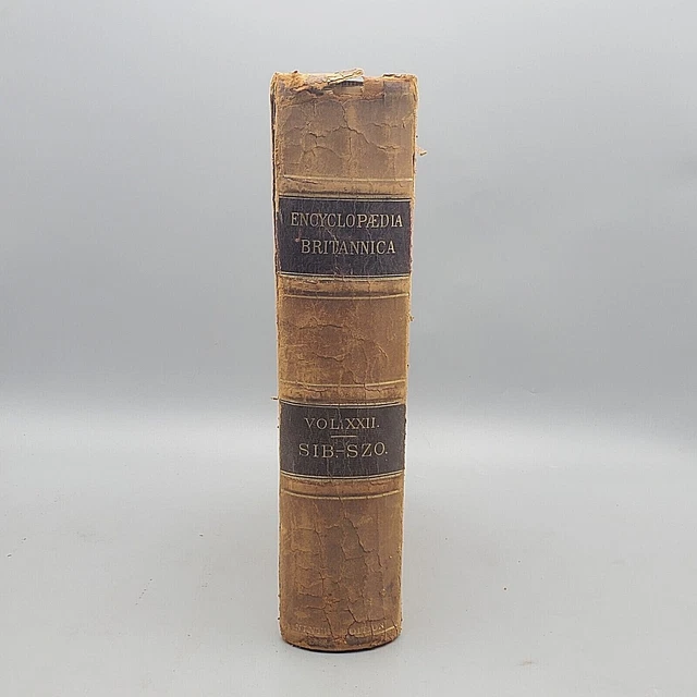 ENCYCLOPEDIA BRITANNICA VOL 22 9th Ed Illustrated Dictionary Arts ...