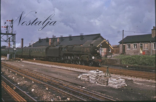 RAILWAY COLOUR SLIDE BR Standard class 5 loco 73155 Basingstoke April ...