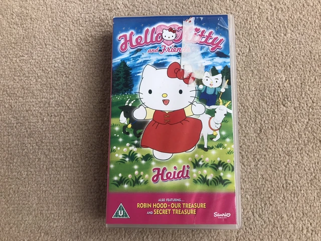 HELLO KITTY AND Friends Heidi VHS Video Tape Kids Robin Hood *Tested ...