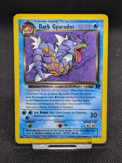 DARK GYARADOS 25/82 Non Holo Team Rocket Set Rare Pokémon WOTC LP/joué EUR 7,01 - PicClick FR
