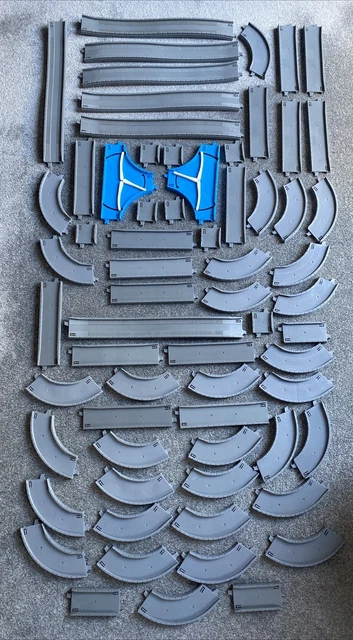 TOMY TRACKMASTER THOMAS The Tank Engine Grey Road Track Job Lot Of 66 ...