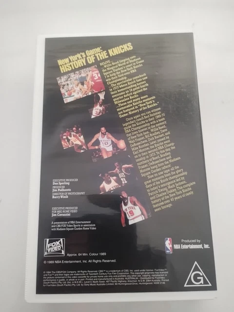 1989 NEW YORK’S Game: History of the Knicks VHS Tape Vintage! £26.84 ...