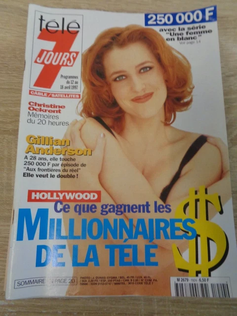 TÉLÉ 7 JOURS N° 1924 / 1997 GILLIAN ANDERSON EUR 12,90 - PicClick FR