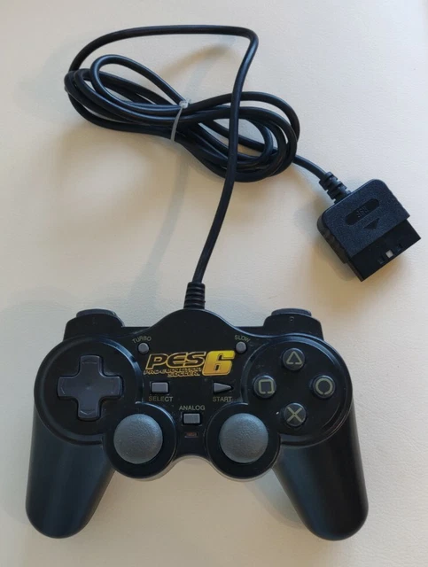 SABRE PS2 DUAL Shock Controller Black Pro Evolution Soccer (PES) 6 £0. ...