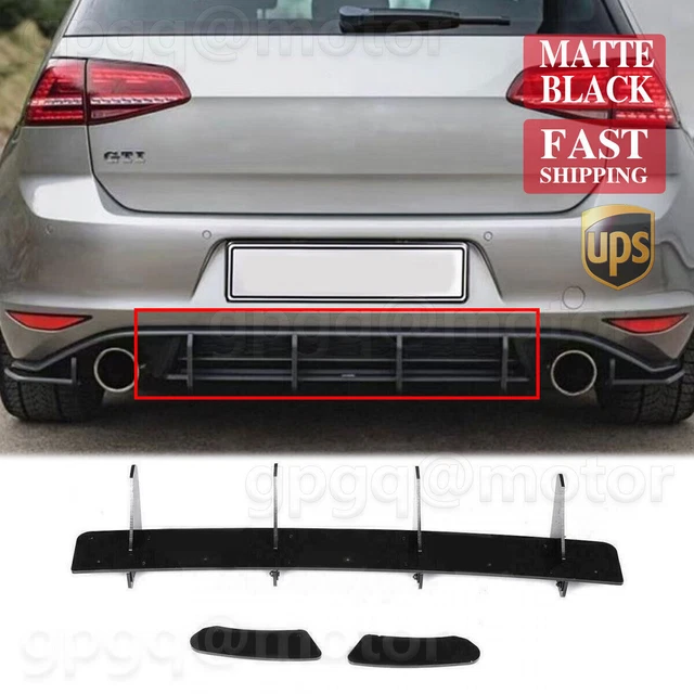 FOR VW GOLF VII 7 MK7 GTI Rear Bumper Lip Diffuser Side Splitter ...