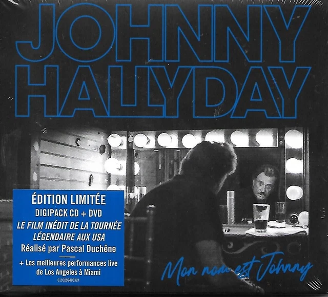 COFFRET DIGIPACK DELUXE Edit. Cd + Dvd Johnny Hallyday Mon Nom Est ...