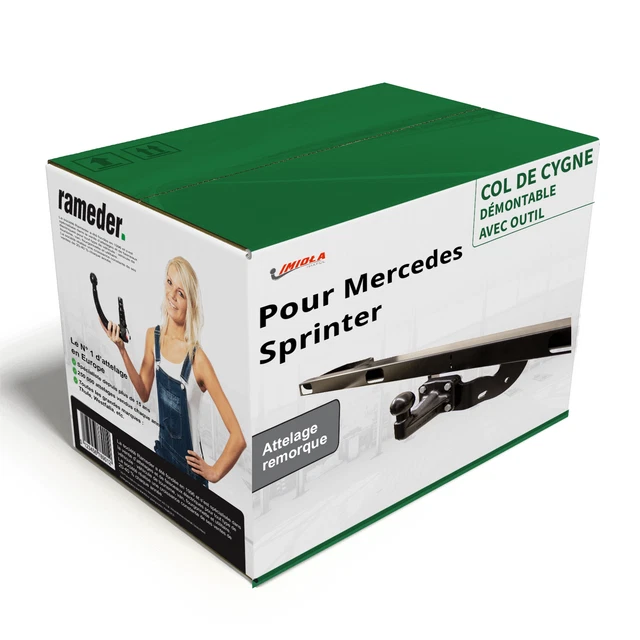 ATTELAGE POUR MERCEDES Sprinter 95-99 démontable avec outil Imiola Hak ...