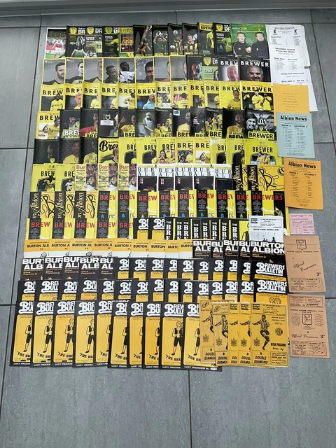 MASSIVE COLLECTION OF 167 Burton Albion Home Programmes - See Photo £19 ...