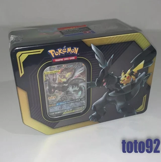 POKEMON POKÉBOX TIN Box scellé escouade Pikachu Zekrom Français neuf ...