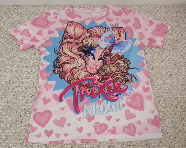 RARE HEART TRIXIE Mattel T Shirt Drag Queen Rupaul Barbie Graphic 2016 ...