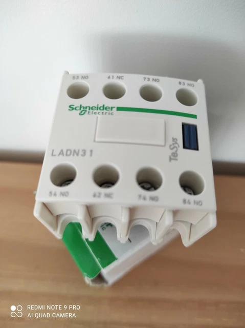 SCHNEIDER TELEMECANIQUE CONTACTEUR Bloc Additif Instantané TeSys LADN31 ...