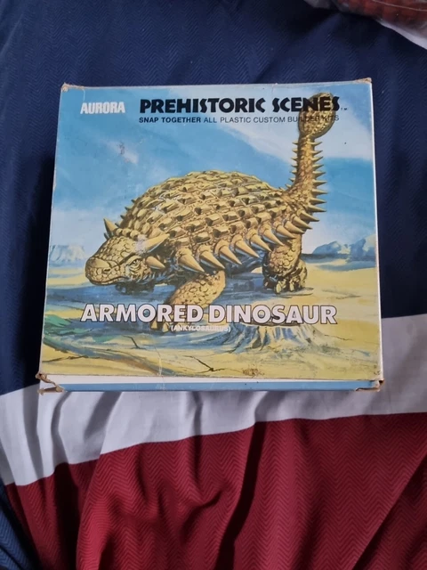 ORIGINAL AURORA ARMORED Dinosaur Ankylosaurus model kit prehistoric ...