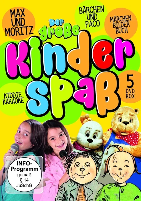 DER GROSSE KINDER Spaß (DVD) Max und Moritz-Bärchen und Paco-Märchenbilderbuch- £11.69 - PicClick UK