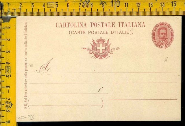 REGNO UMBERTO CARTOLINA intero postale nuovo lc 093 EUR 4,99 - PicClick FR