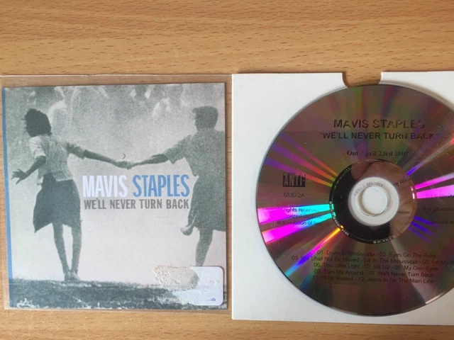 MAVIS STAPLES -&WE'LL Never Turn Back"- Rare Promo Only CD-r Acetate ...