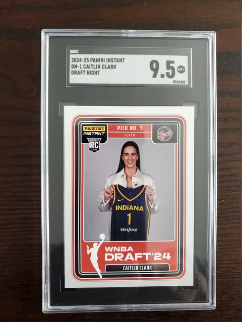 CAITLIN CLARK 2024 Panini Instant DN-1 WNBA Draft Night Rookie SGC 9,5 ...