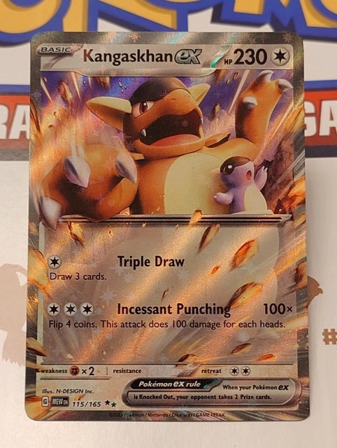 POKÉMON TCG KANGASKHAN ex Scarlet & Violet - 151 115/165 Holo Double Rare EUR 5,74 - PicClick IT