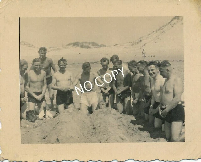 FOTO SECONDA GUERRA mondiale Wehrmacht soldati spiaggia nuda 1941 ...