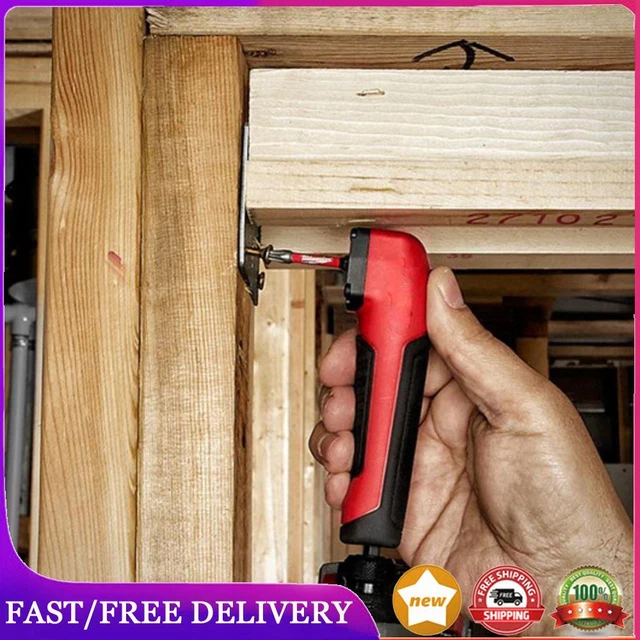 90 DEGREE RIGHT Angle Shank Extension Adapter Magnetic Screwdriver ...