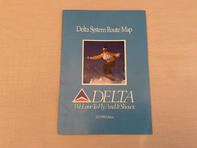 DELTA AIR LINES SYSTEM ROUTE MAP - FALL 1988. We love to fly and it ...