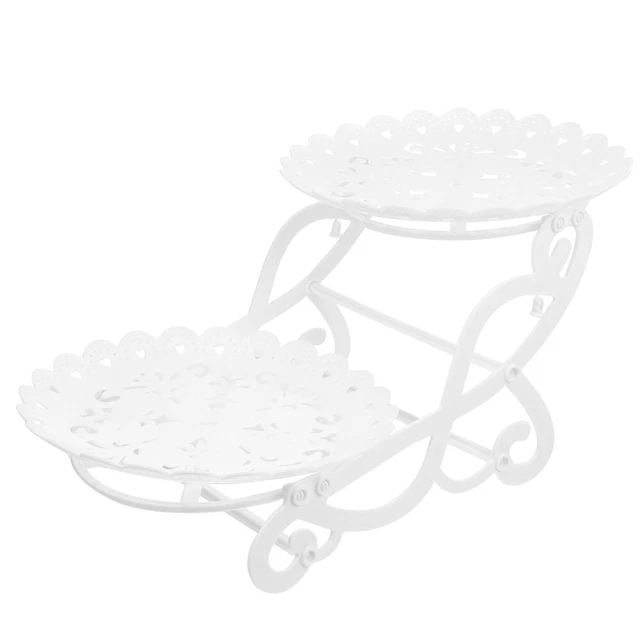 TRAY PLASTIC FRUITS Display Stand Round Cake Carrier Food Storage ...