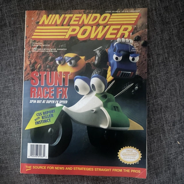 NINTENDO POWER VOLUME 63 Stunt Race Fx Magazine GREAT Shape £4.74 ...