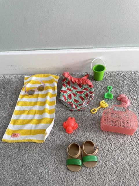 OUR GENERATION SLICE Of Fun 18 Inch Doll Beach Set With Swimming ...