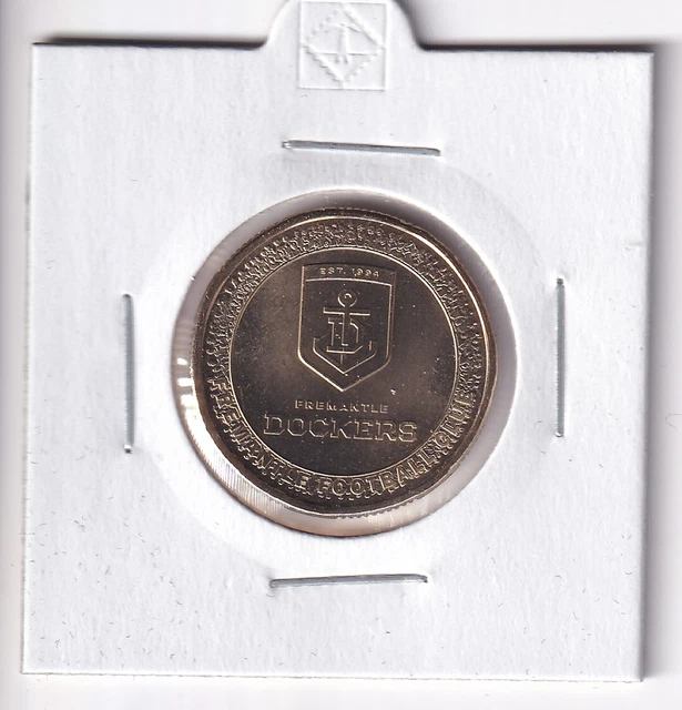 AUSTRALIAN: 2023 $1 Afl Team Fremantle Dockers Unc Coin In 2X2 Holder ...