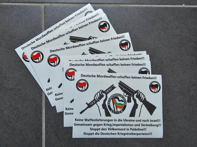 AUFKLEBER STICKER PALÄSTINA solidarität antifa Gaza gegen nazis st ...
