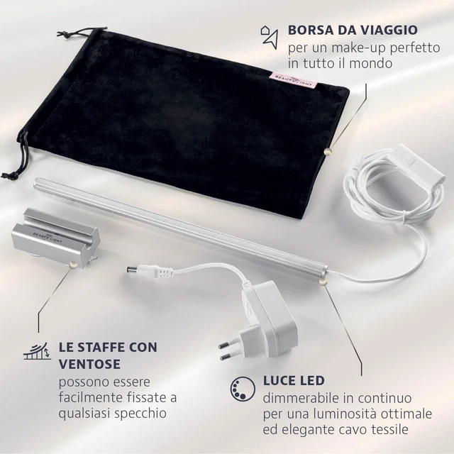 MY BEAUTY LIGHT® Glamour Edition 5-In-1 LED Simula La Luce Del Giorno ...
