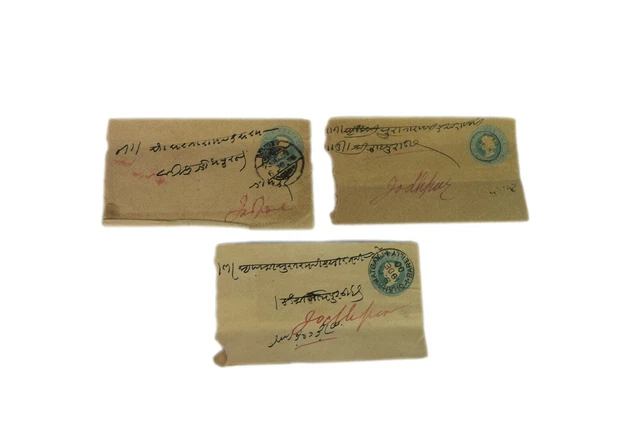 OLD ANTIQUE BRITISH India Time Paper Letter Handwritten Collectible (3 ...