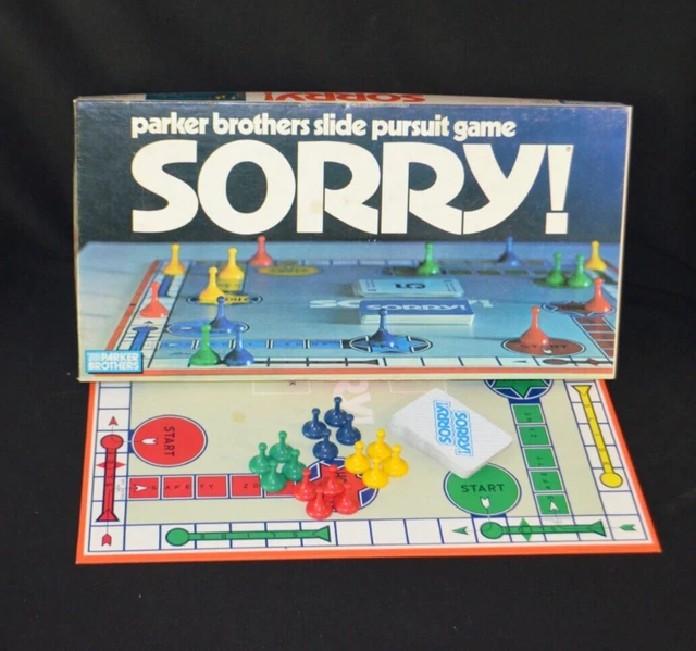 VINTAGE 1970'S SORRY! Board Game Complete Parker Brothers £18.85 ...