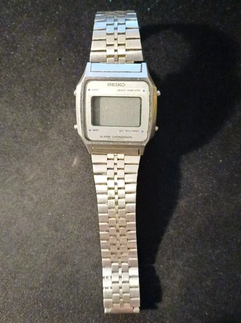 VINTAGE SEIKO QUARTZ Lcd Screen Alarm Chronograph Watch £42.37 ...
