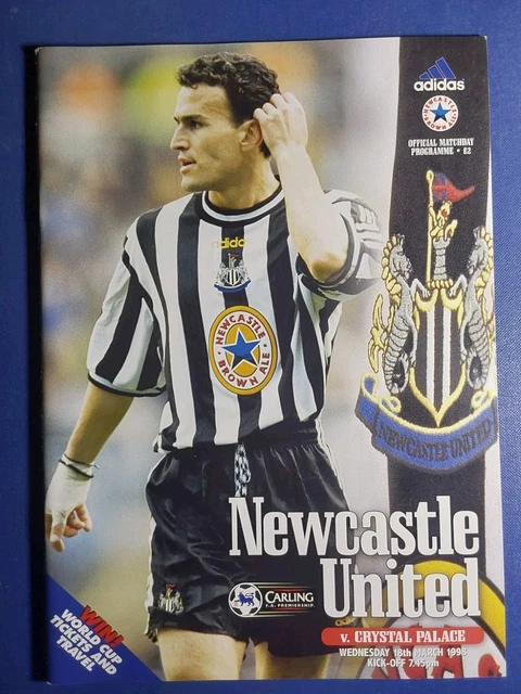 NEWCASTLE UNITED V Crystal Palace 18th March 1998 Excellent £1.17 ...