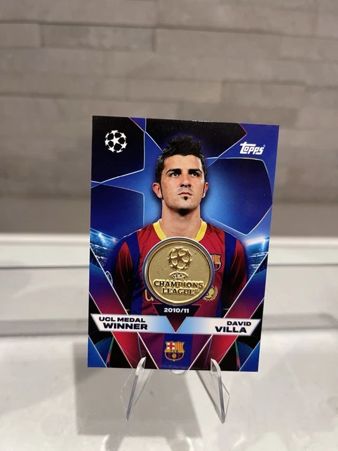 TOPPS MATCH ATTAX 2025 2026 UCL Relic Medal Winner David Villa ...