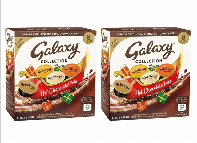 GALAXY HOT CHOCOLATE Collection 16 Sachets | 2 Pack Bundle £18.28 ...