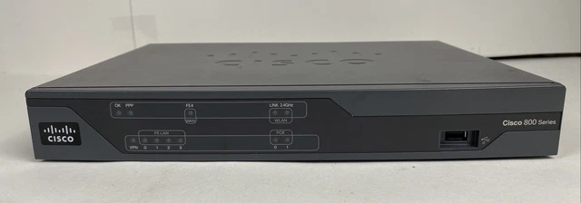 CISCO 800 SERIES Router with 4 Port FE Switch (Model 881) No Power Cord ...