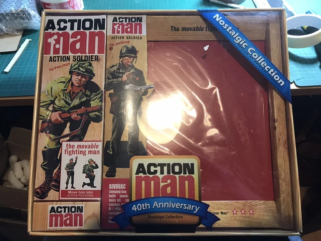 ACTION MAN 40TH Anniversary Empty Box Soldier & Packaging For Bivouac ...