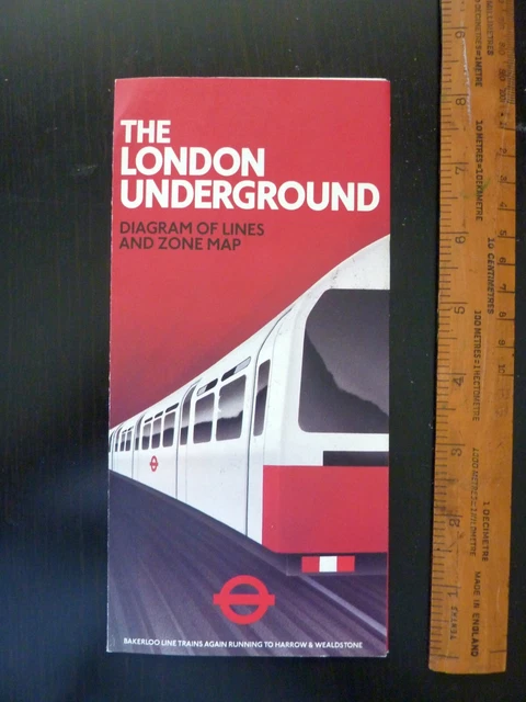 LONDON TRANSPORT UNDERGROUND Map Diagram of Lines Tube 1984 VGC EUR 11 ...